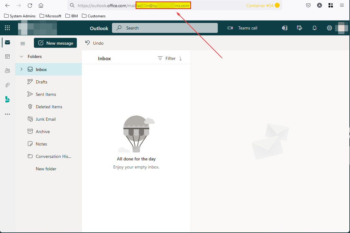 Access shared mailbox through Outlook (OWA) webmail – System Admins