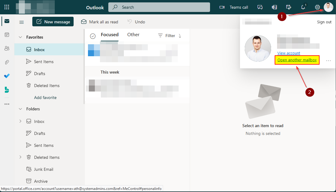 Access shared mailbox through Outlook (OWA) webmail – System Admins Access shared mailbox through Outlook (OWA) webmail – System Admins
